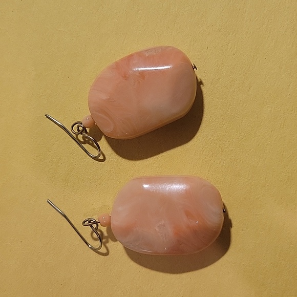 Jewelry | Salmoncolored Stone Earrings | Poshmark